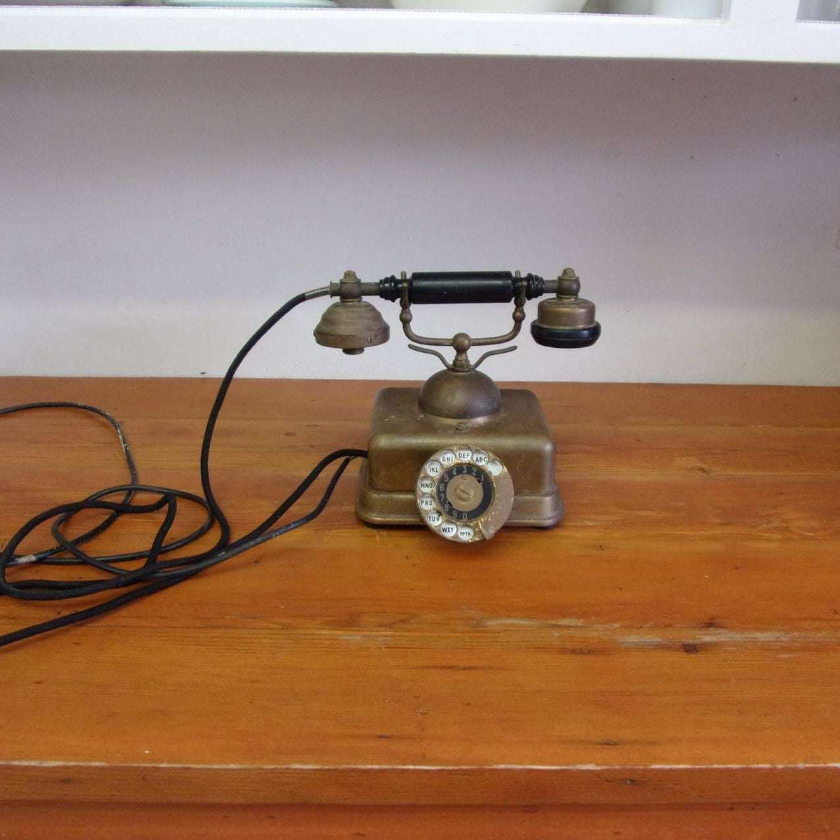 Antique Brass Rotary Phone Vintage rotary dial telephone EW – Ma and Pa ...