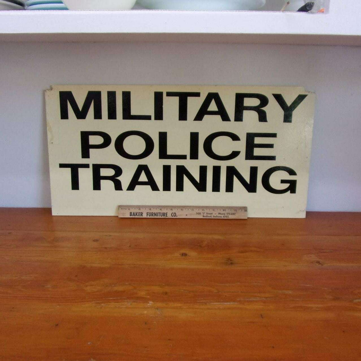Vintage Military Police Training Marine Corps Sign – Ma and Pa's Attic