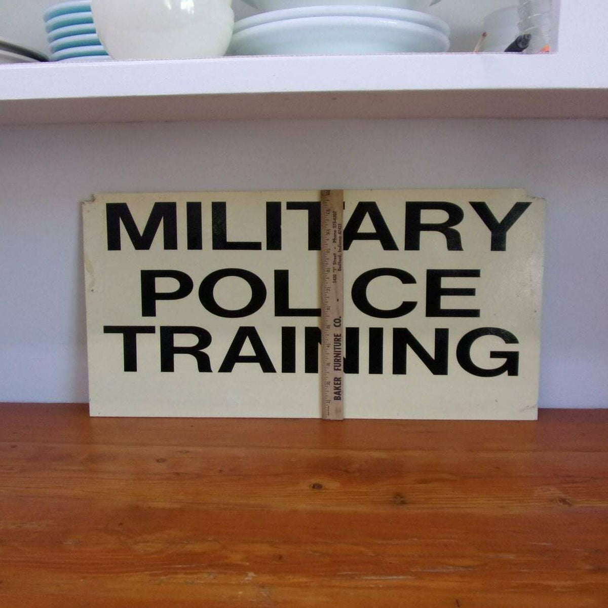 Vintage Military Police Training Marine Corps Sign – Ma and Pa's Attic