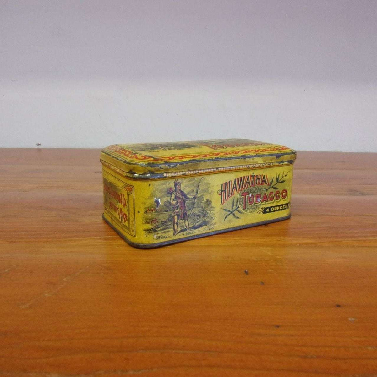 Antique Hiawatha Granulated Mixture Tobacco tin tobacciana – Ma and Pa ...