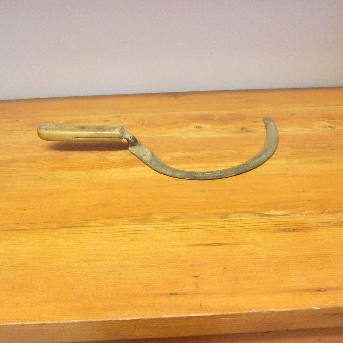 Antique Village Blacksmith Hand Sickle Watertown WIS – Ma and Pa's Attic