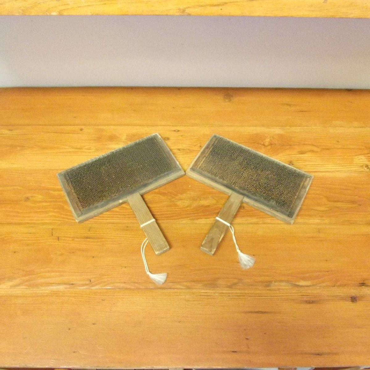 Antique wool carders – Ma and Pa's Attic