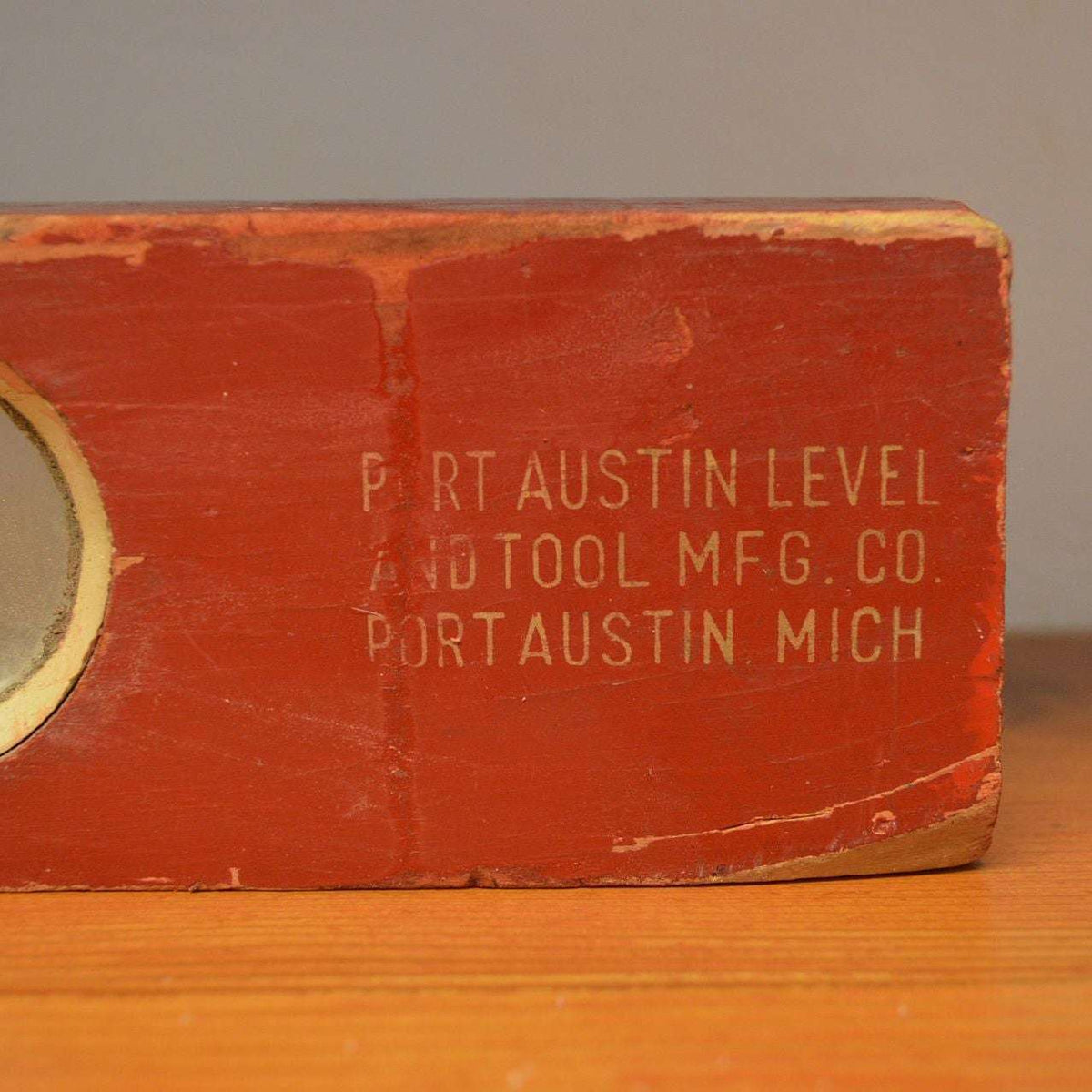 Vintage Port Austin red wood level vintage tools – Ma and Pa's Attic