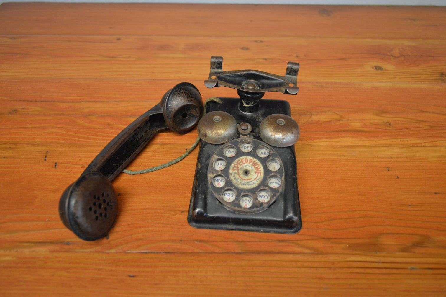 Vintage Speed Phone The Gong Bell MFG Co metal toy phone – Ma and Pa's ...