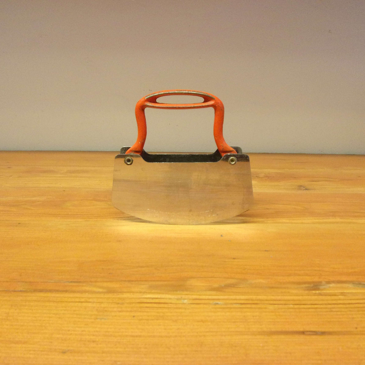 Vintage Red Handle Stainless Steel double blade chopper – Ma and Pa's ...
