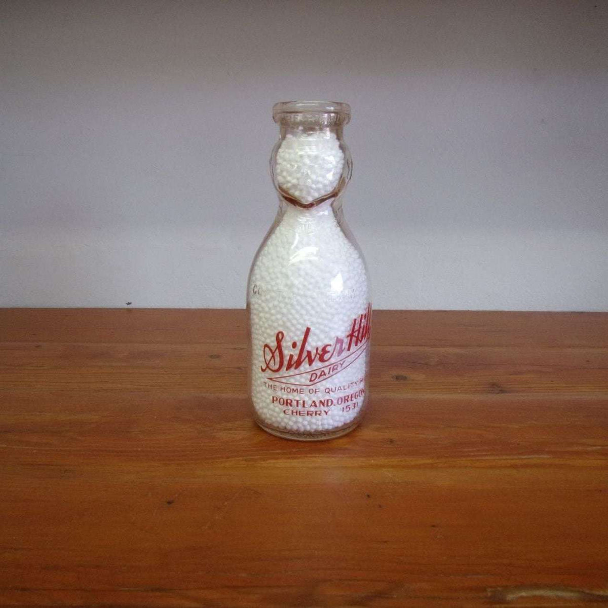 Vintage Silver Hill Dairy Milk Bottle Cop The Cream pink glass – Ma and ...